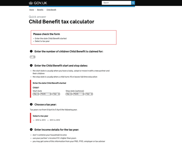 Exploring validation messages – Design in government