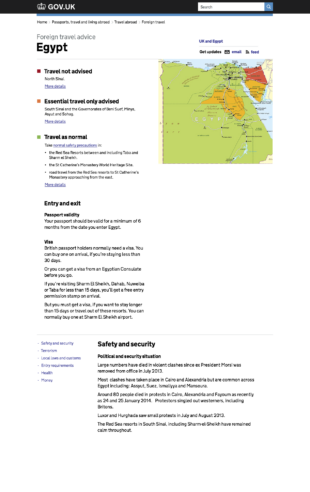 FCO — Foreign travel Advice – Design in government