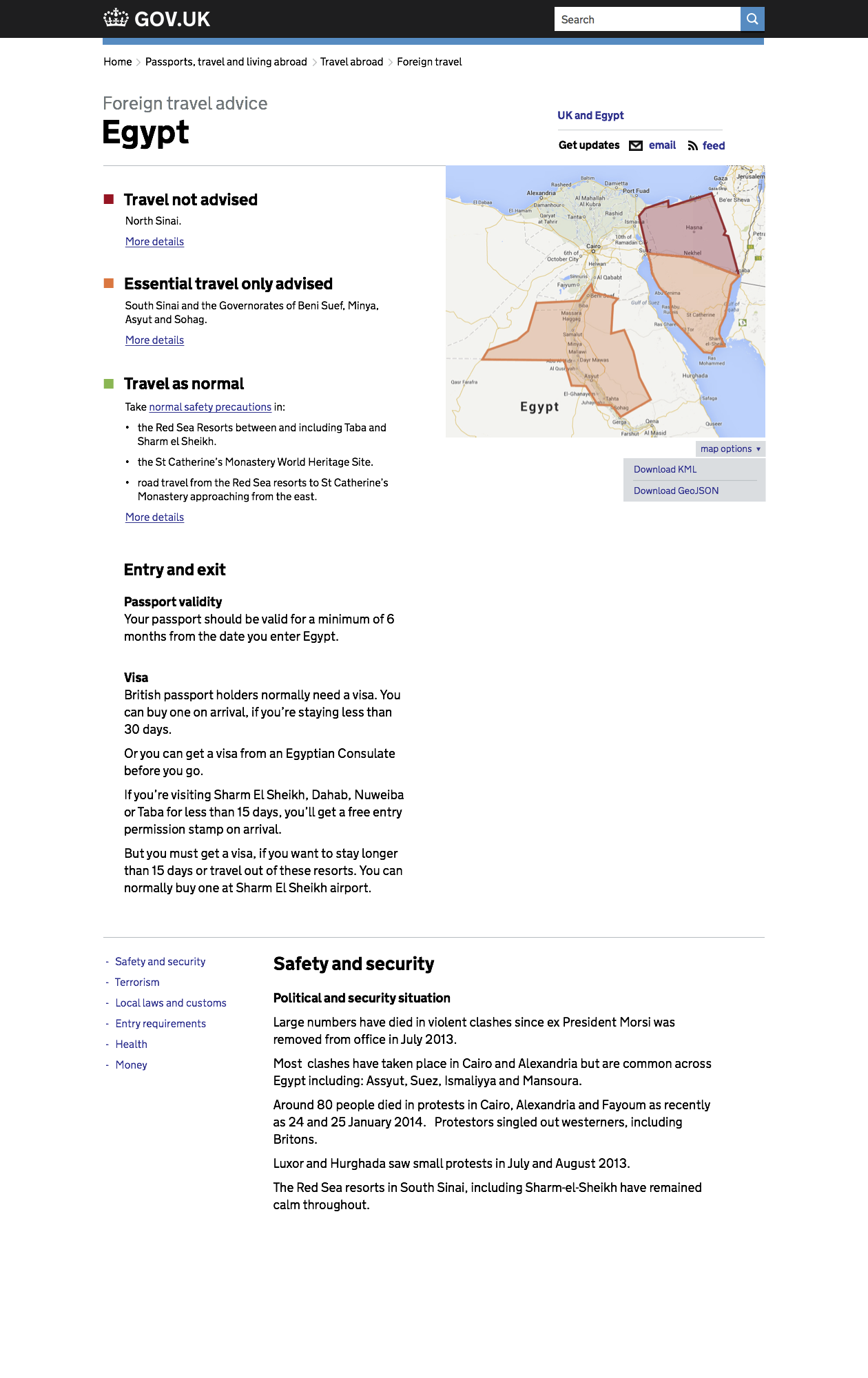 FCO — Foreign travel Advice – Design in government