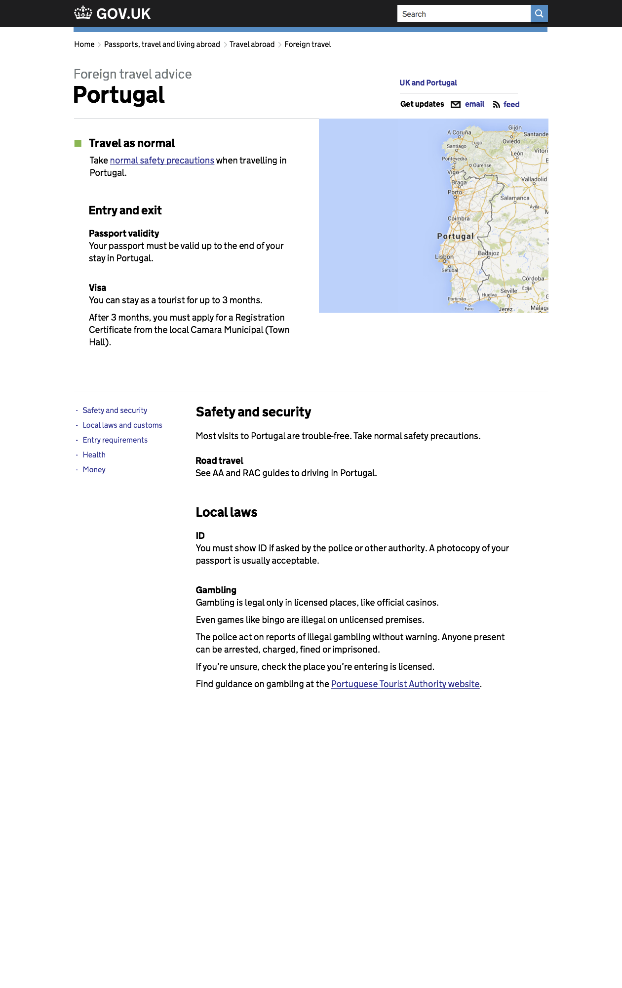 FCO — Foreign travel Advice – Design in government