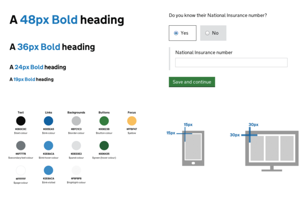 New guides – GOV.UK elements and design patterns – Design in government