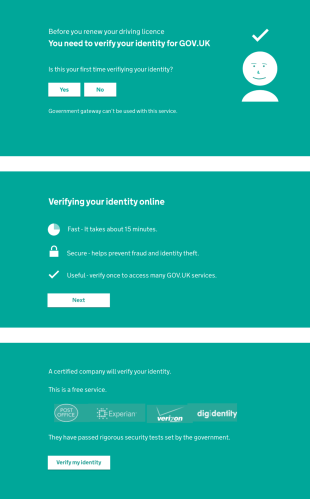 Helping users understand GOV.UK Verify – designing with data – Design ...