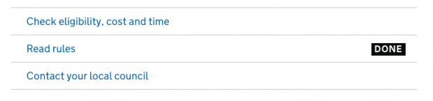 We’ve published the task list pattern – Design in government