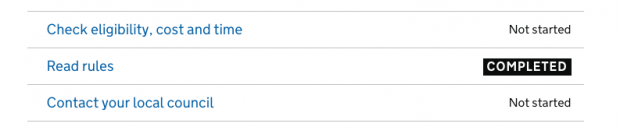 We’ve published the task list pattern – Design in government
