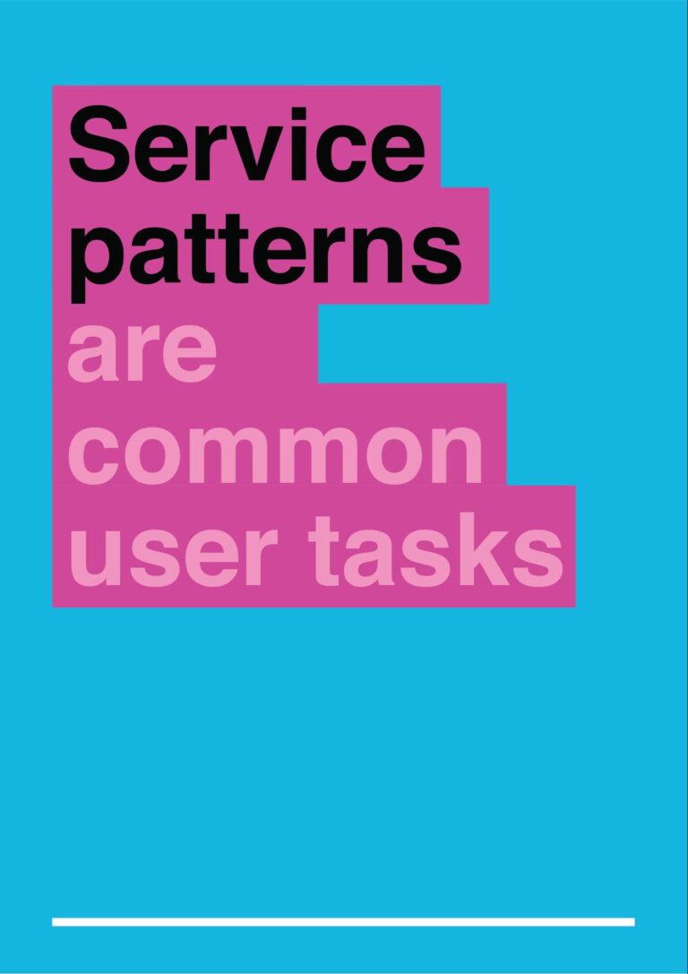 10 principles for service patterns – Design in government