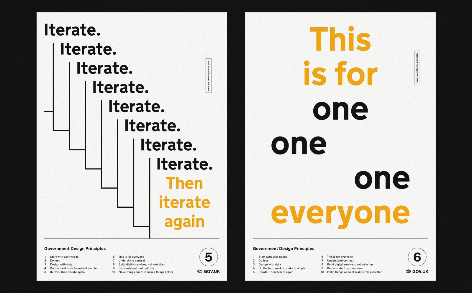 New Design Principles posters – Design in government